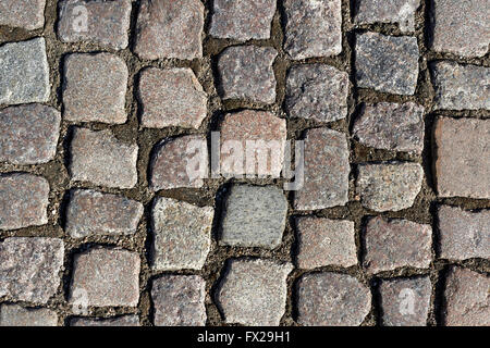 Closeup of old sett paving stones Stock Photo - Alamy