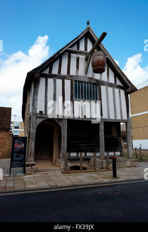 Southampton Medieval Merchants House. Interior view of hall showing ...
