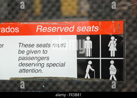 Attention. Rules on a train in metro Barcelona,Catalonia,Spain,Europe ...