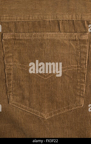 Brown bombazine pants close up detail. Fashion, textures and ...