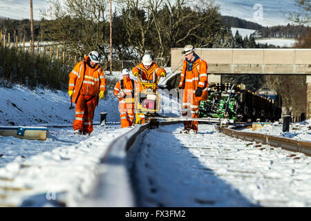 Borders Railway Construction Stock Photo - Alamy