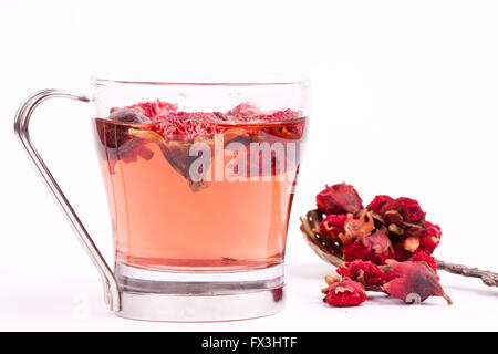 Fresh and Healthy Antioxidant Pomegranate Tea in the White Cup with ...