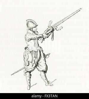 Arquebusier of the 16th century Stock Photo - Alamy