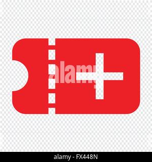 Add Ticket icon Illustration design Stock Vector Image & Art - Alamy
