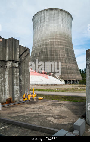 Nuclear cooling tower at Satsop Development Park in Grays Harbor County ...