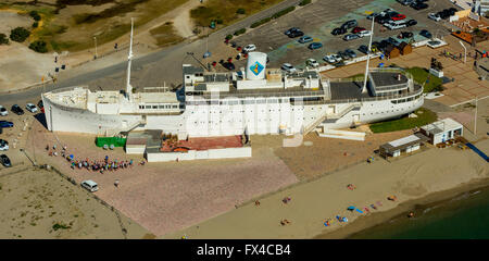 Le Barcares, France, the ship Lydia on beach Stock Photo - Alamy