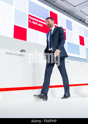 The outgoing CEO of Henkel, Kasper Rorsted, laughs at the Henkel ...