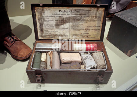 A WWII German medical kit in the Overloon War Museum in Overloon ...