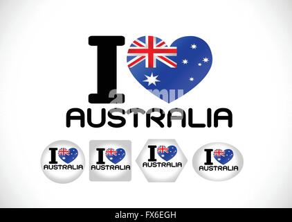 National flag of Australia themes idea design Stock Vector Image & Art ...