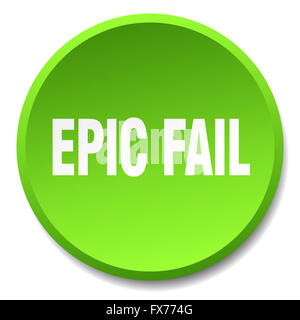 fail green round flat isolated push button Stock Photo - Alamy