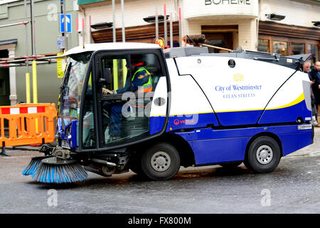 Westminster Council street sweeping vehicle, London, UK Stock Photo - Alamy