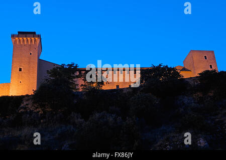 Spoleto, Albornoz Castle, Rocca Albornoz, Papal fortress, Umbria, Ponte ...
