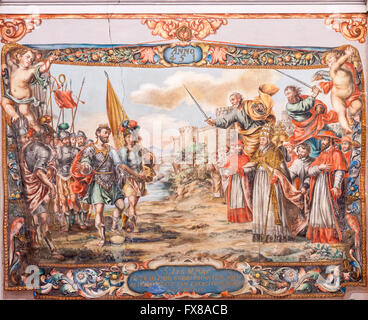 The Meeting of Pope Leo I and Attila the Hun is a fresco by Raphael and ...