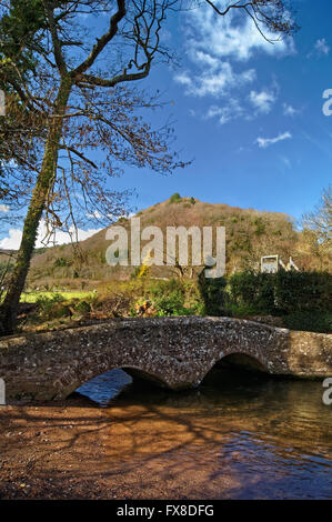 Gallox bridge on the River Avill, Dunster, Somerset Stock Photo - Alamy