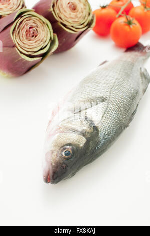 fish already cleaned sea bass ready to be cooked Stock Photo - Alamy