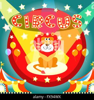 Circus lion cartoon Stock Vector Image & Art - Alamy