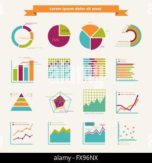 Dot plot infographic chart design template set Stock Vector Image & Art ...