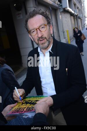 New York, USA. 12th Apr, 2017. The KIA Niro, a hybrid gasoline/electric ...
