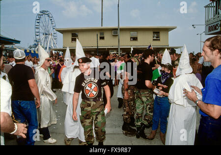Ocean City, Maryland, USA, 4th July, 1992 KKK rally and march on the ...