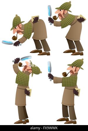 A cartoon illustration of an police officer looking confused Stock ...