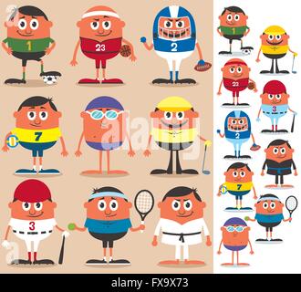 male athletics race avatar character vector illustration design Stock ...