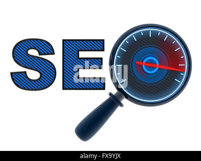 Search engine optimization symbol (done in 3d Stock Photo - Alamy