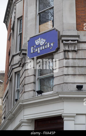 Equity trade union for professional performers, London Stock Photo - Alamy