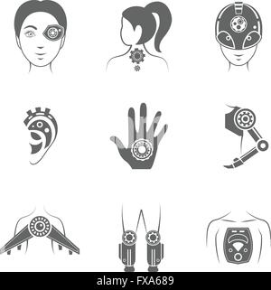 modern female robot black icon Stock Vector Image & Art - Alamy