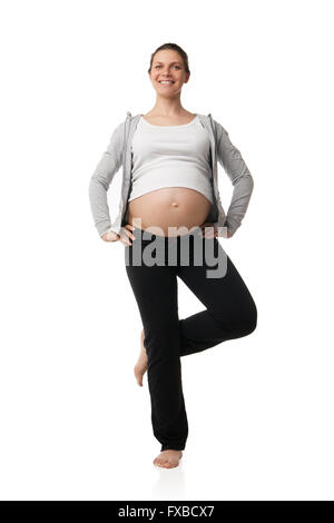 pregnancy, sport, fitness, people and healthy lifestyle concept - group ...