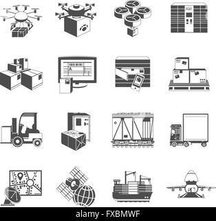 Sorting parcels abstract concept vector illustration set. Warehouse ...