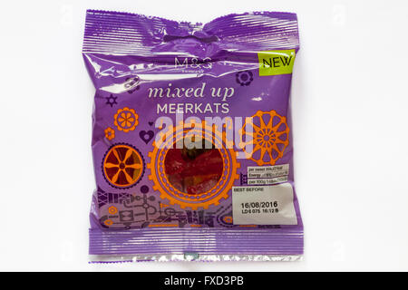 Marks & Spencer new mixed up meerkats sweets candies set on white ...