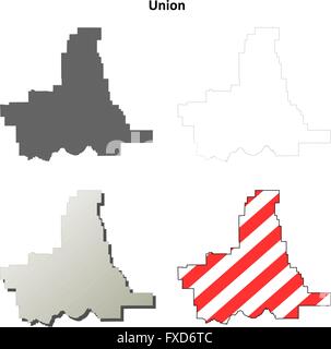 Union County (Oregon) outline map set Stock Vector Image & Art - Alamy