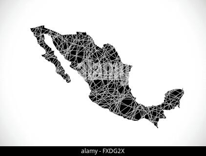 map of Mexico Decorative idea design Stock Vector Image & Art - Alamy
