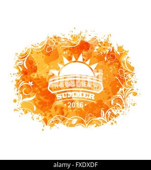 summer holidays floral decoration Stock Vector Image & Art - Alamy