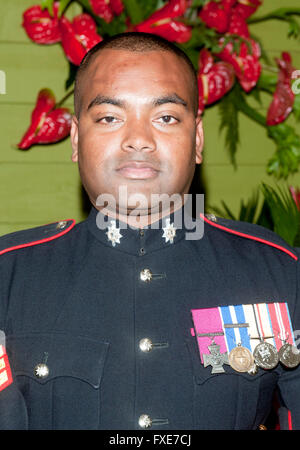 Lance Sergeant Johnson Beharry, VC, who was awarded the Victoria Cross ...
