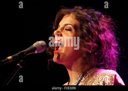 Brazilian singer Ceu in concert in Prague Stock Photo - Alamy