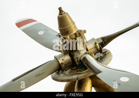Front view of the military propeller plane Pilatus Stock Photo - Alamy
