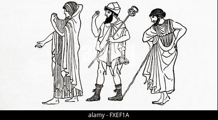 Ancient Greek Man and Women Stock Photo - Alamy