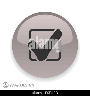 Pictograph of check mark Stock Vector Image & Art - Alamy