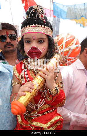 Hindu devotees dressed as Hindu deities Rama and wife Sita, Lakshman ...