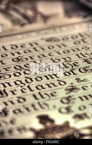 Traditional medieval writing calligraphy illumination tools, ink Stock ...