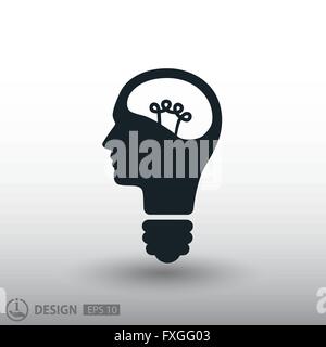 Pictograph of bulb concept Stock Vector Image & Art - Alamy