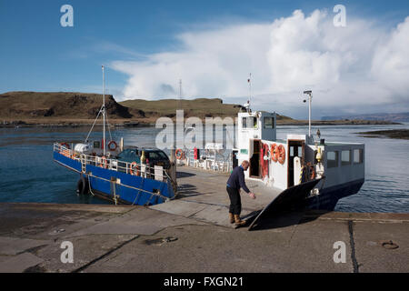 The ferry from Cuan from Seil Island to Luing Island Scotland UK Stock ...