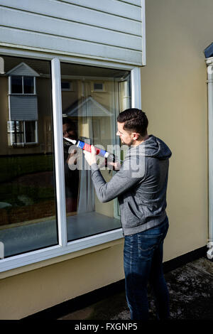 Man using pest control injection Stock Photo - Alamy