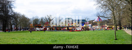 A funfair on Shepherds Bush Green in London Stock Photo - Alamy