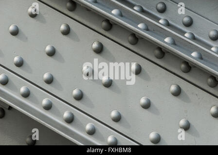 detail of a steel bridge (rivets Stock Photo - Alamy
