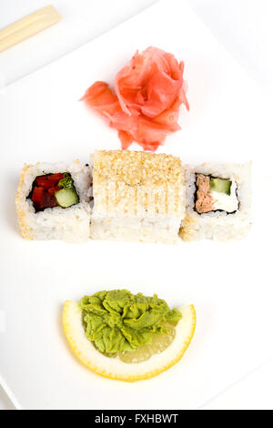 delicious food - Japanese traditional fish sushi Stock Photo - Alamy