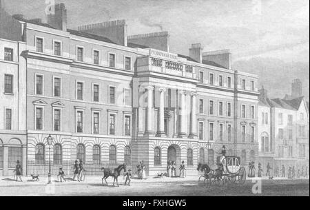 Furnival's Inn, Holborn, London. Antique engraved print 1817 old Stock ...