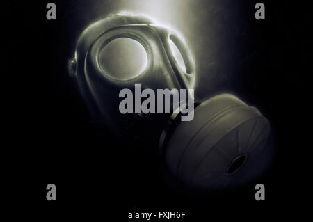 Digitally enhanced Gas Mask elevated side view Stock Photo - Alamy