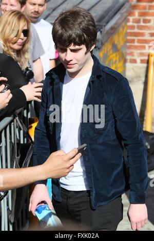Jake Bugg seen greeting fans performing on Jimmy Kimmel Live! Featuring: Jake Bugg Where: Los ...
